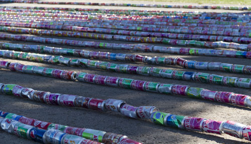 Aluminum Association Crushes Can Chain Record | Guinness World Records