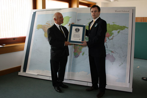 World’s largest atlas is unveiled at the British Library | Guinness ...