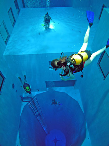 As deep as it gets: Take a dip in the world’s deepest swimming pool for ...