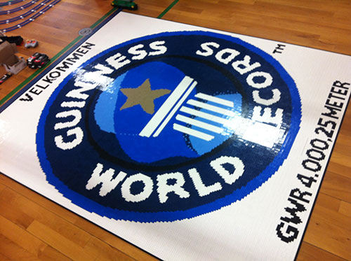 Video: Take a ride on the world’s longest plastic toy train track made ...