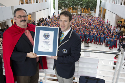 Sears and 'Man of Steel' Soar to Superman Record | Guinness World Records