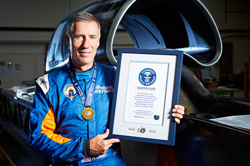 Land speed record holder Andy Green OBE honoured as part of Guinness ...