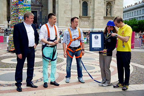 Lego Store Budapest reach record breaking heights with tower record ...