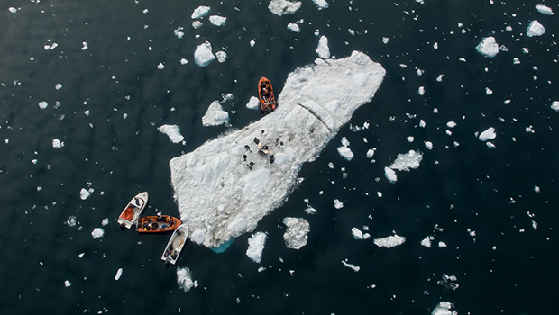 First gig on a floating iceberg: The Defiled rock an ice cold record ...