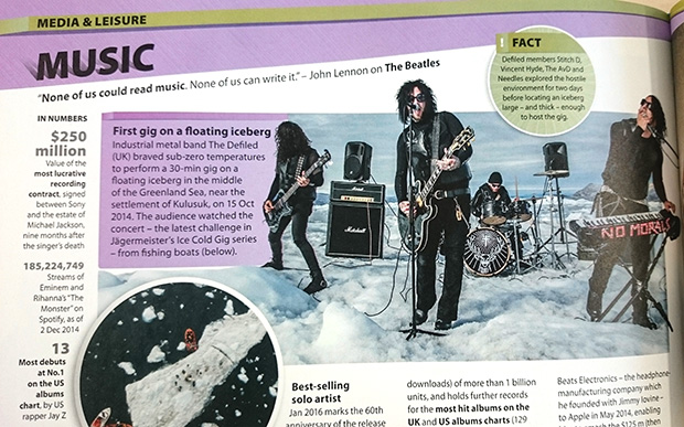 First gig on a floating iceberg: The Defiled rock an ice cold record ...