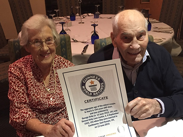 Guinness World Records confirms that British newlyweds are oldest ...