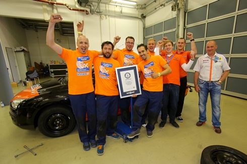 Video: Fastest car wheel change record title smashed | Guinness World ...