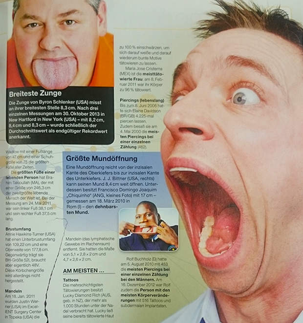 Video: Open wide! Largest mouth gape record claimed by Germany's Bernd ...