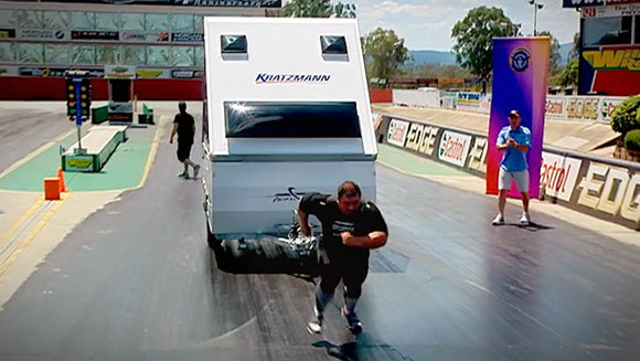 Classics: Fastest time to pull a caravan over 50 metres | Guinness ...