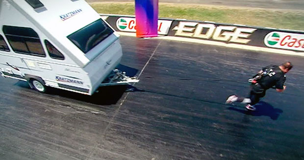 Classics: Fastest time to pull a caravan over 50 metres | Guinness ...