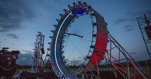 New Jaguar car and stunt pro Terry Grant defy gravity with largest loop ...