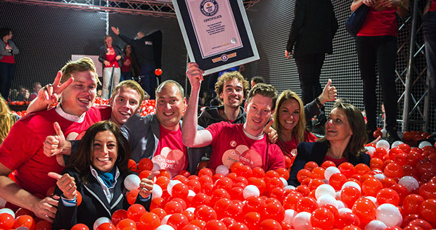 Video: Dutch company dives into record books with biggest ball pit ever ...