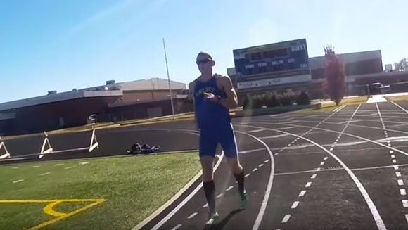 Backwards Day: Video - Watch US college coach complete fastest mile ...
