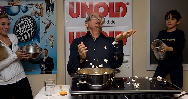 Classics: Most popping popcorn caught with both hands in one minute ...