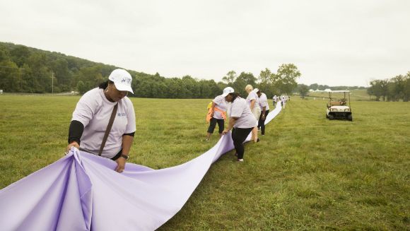 GBMC Healthcare unveils longest awareness ribbon as part of its fight ...