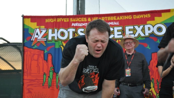 New fiery record achieved for eating the most Carolina reaper chilis in ...