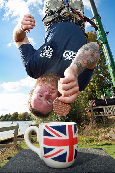 Guinness World Records Day: British thrill seeker dunks biscuit into ...