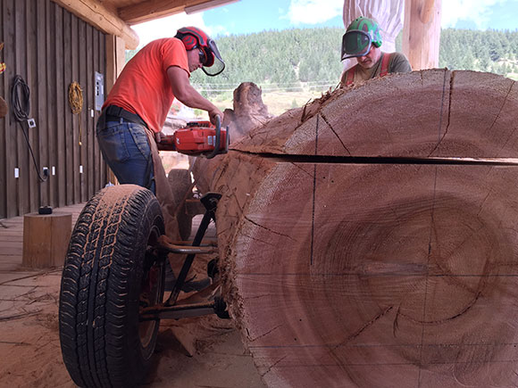 Car created with a single log for Timber Kings TV show takes speed ...