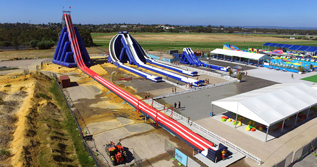 Enormous inflatable drop water slide in Australia is named tallest in ...