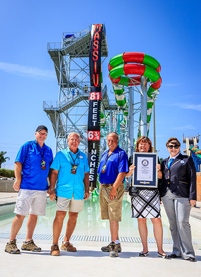 US waterpark builds world’s tallest water coaster | Guinness World Records
