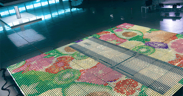 LG create enormous light bulb mosaic to promote energy efficient ...