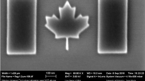 Canadian engineers create world's smallest flag | Guinness World Records