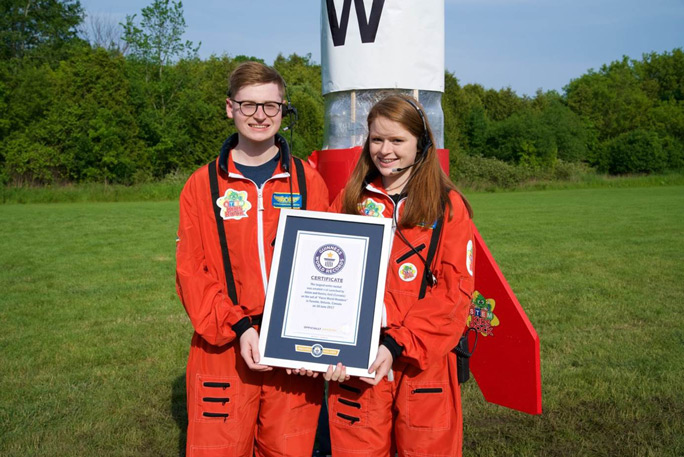 Inventor Colin Furze helps aspiring astronaut siblings build a record ...