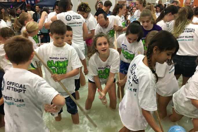 Twelve-year-old slime-maker achieves the world’s largest slime ...