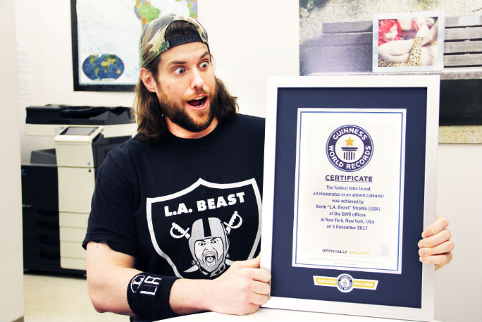 Christmas comes early for speed-eater L.A. Beast as he chomps his way ...