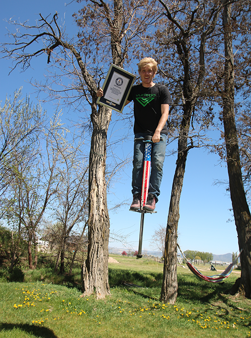 Video: Extreme pogo pro achieves record-breaking 11 foot jump ...