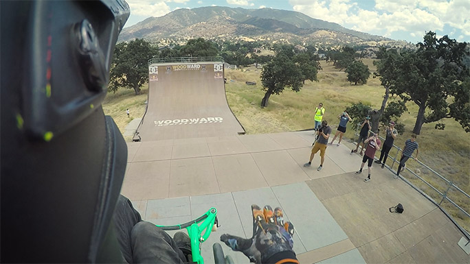 Aaron Fotheringham jumps 70 ft as he sets three extreme wheelchair ...