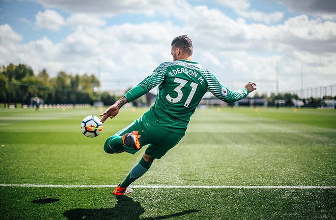 Watch Man City’s Ederson smash drop kick title as yet more records go ...