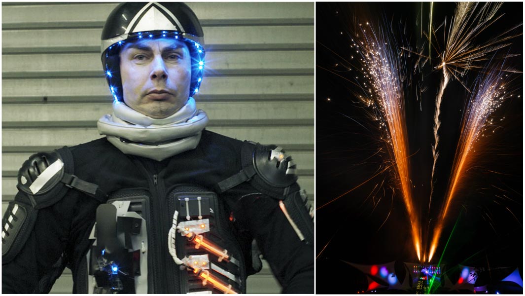 Video: How one man launched 642 fireworks from a homemade pyrotechnics ...