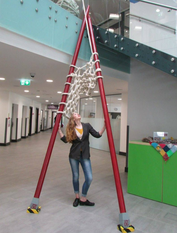 Video: Meet the woman who's made the world's largest knitting needles ...