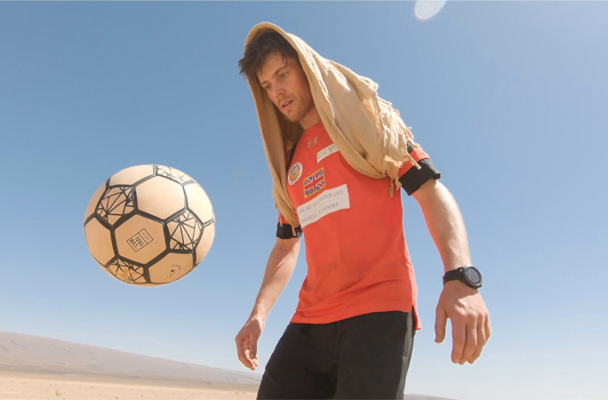 John Farnworth juggles football through Sahara on epic record-breaking ...
