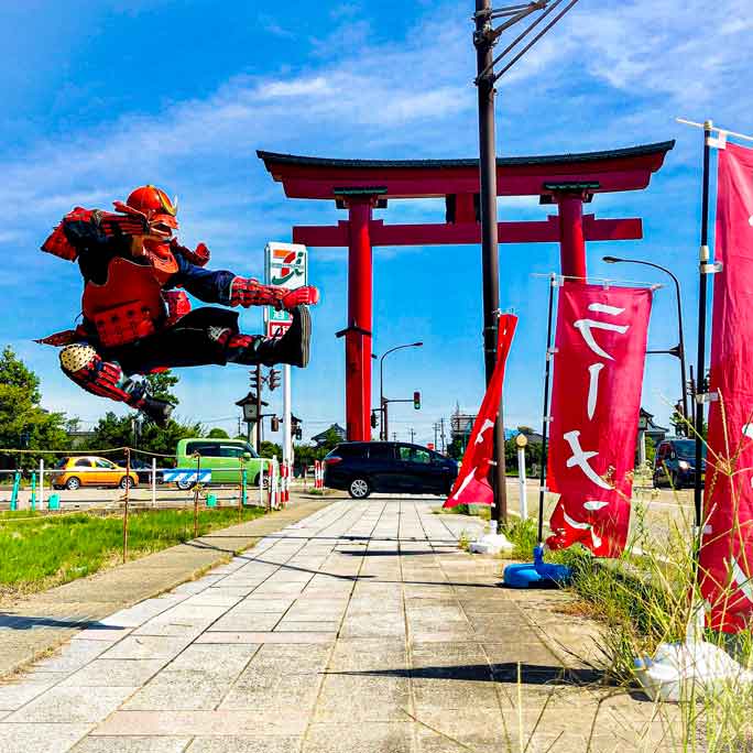 Riding the length of Japan on a scooter: why a red samurai has embarked ...