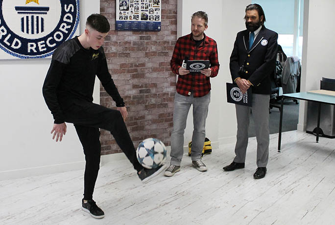 Football freestyler Ben Nuttall achieves yet another record at Guinness ...