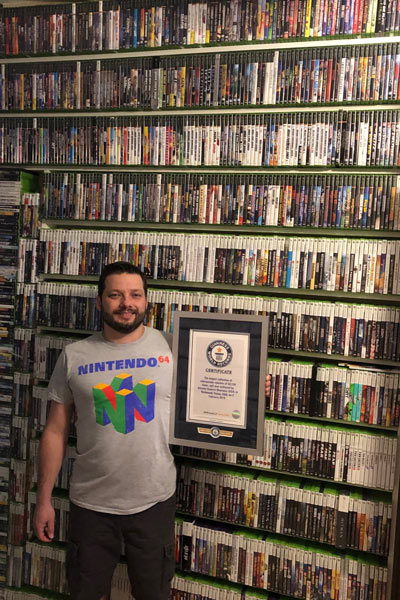 This gamer has the world’s largest videogame collection with more than ...