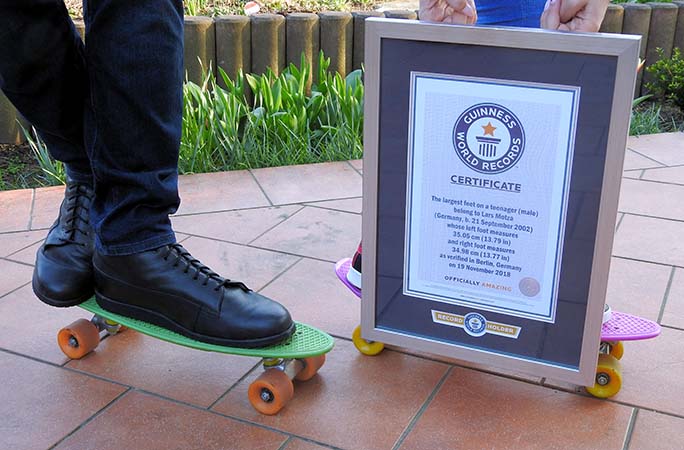 This German 16-year-old has the largest feet on a teenager at a ...