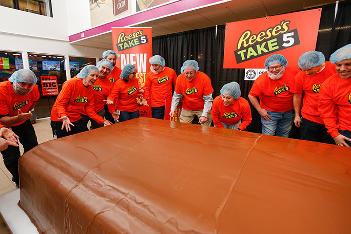 Reese’s Take 5 steals record for the largest chocolate nut bar from ...