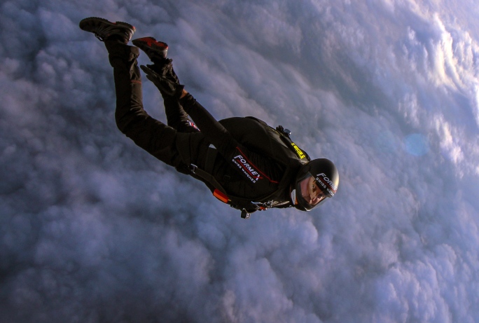 Real life superman completes the first skydive into the jet stream ...