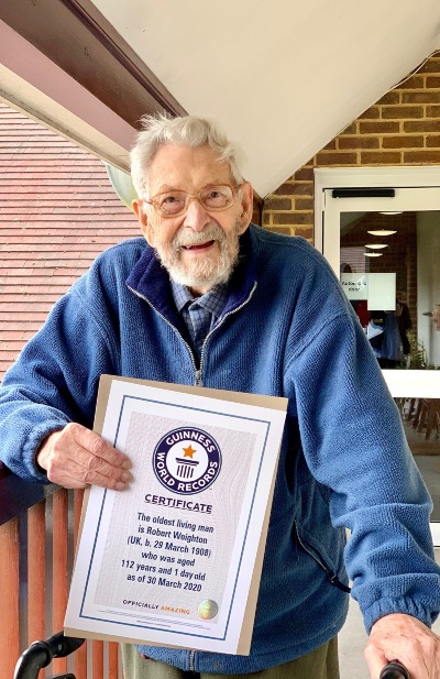 Englishman Bob Weighton confirmed as the world’s oldest man living at ...