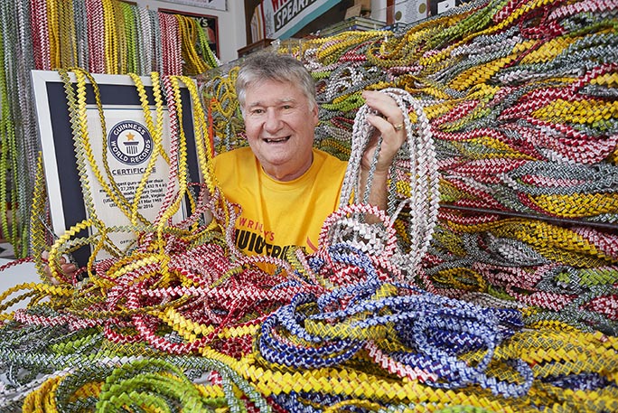 World’s longest gum wrapper chain created by 70-year-old retired ...