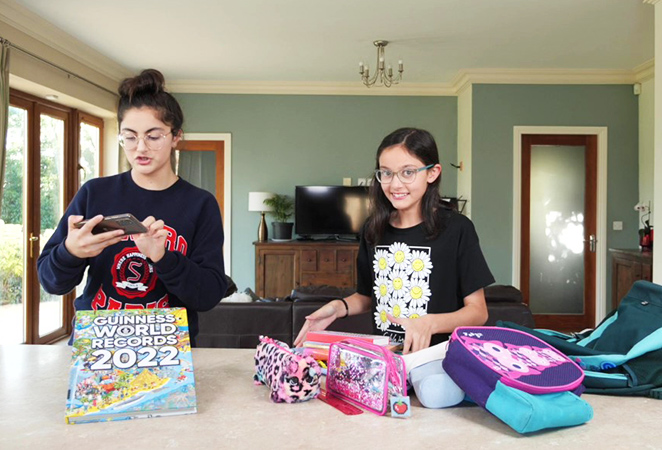 YouTube stars Elena and Clara attempt epic kids records | Guinness ...
