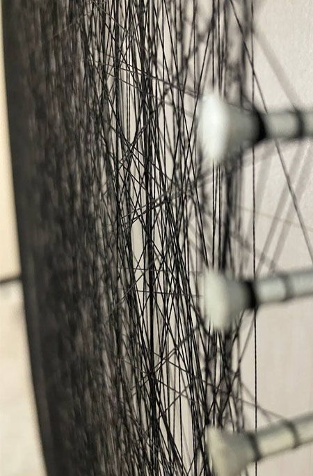 Iraqi artist creates largest pin and thread art for vitiligo awareness ...