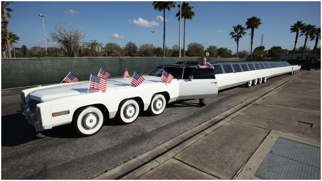 World’s longest car, over 100 ft, restored to its former glory