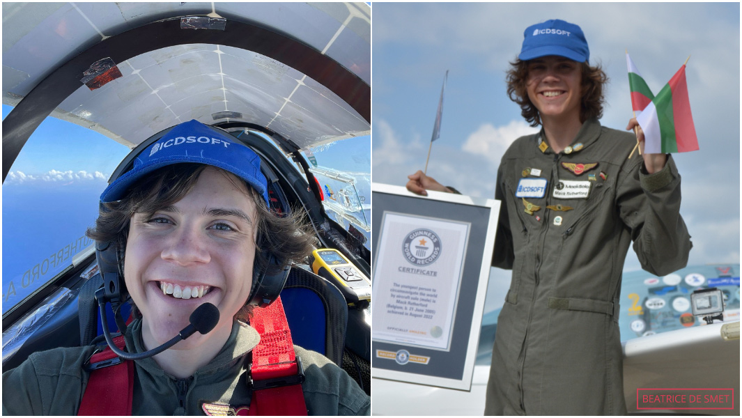 Mack Rutherford becomes youngest pilot to fly solo around the world