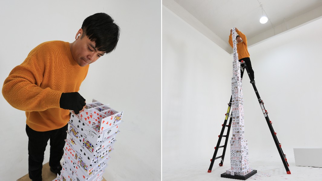 Tallest house of cards record broken in China | Guinness World Records