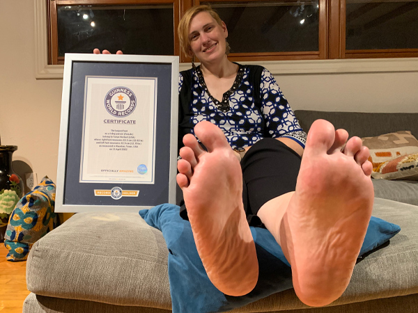 "It's impossible to find shoes": World's largest feet a whopping size ...