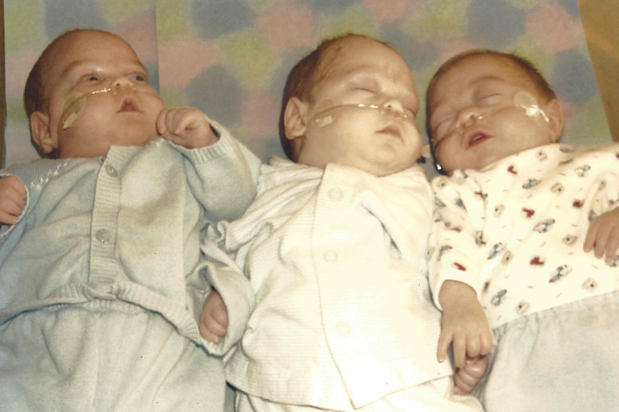 Good things come in threes: Meet the triplets born in different months ...